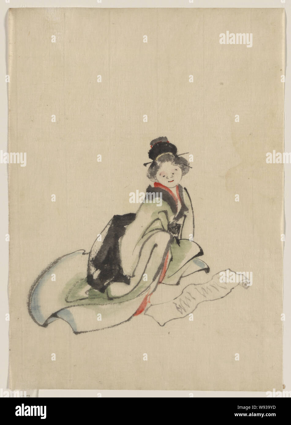 Woman reading a scroll hi-res stock photography and images - Alamy