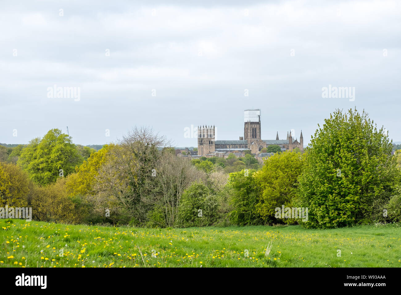 Aerial view of Durham, England Stock Photo - Alamy