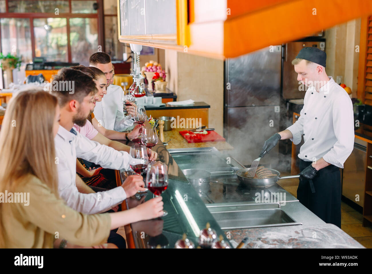 Chef Cooking In Front Of You