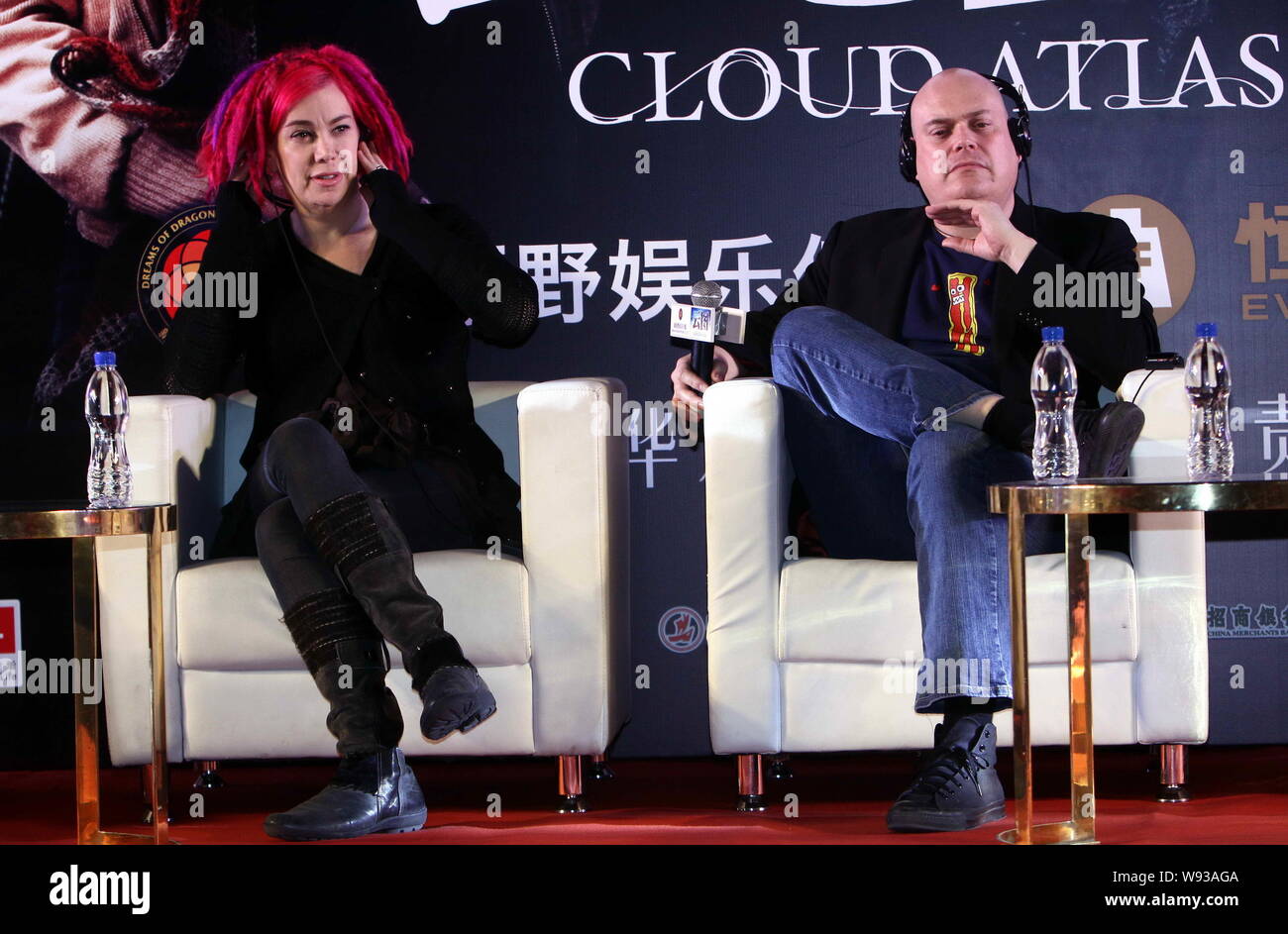 American director Andy Wachowski, right, and his director sister Larry ...