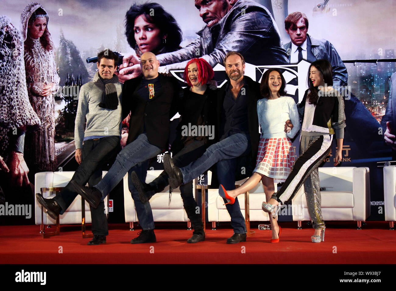 (From left)German director Tom Tykwer, American director Andy Wachowski ...