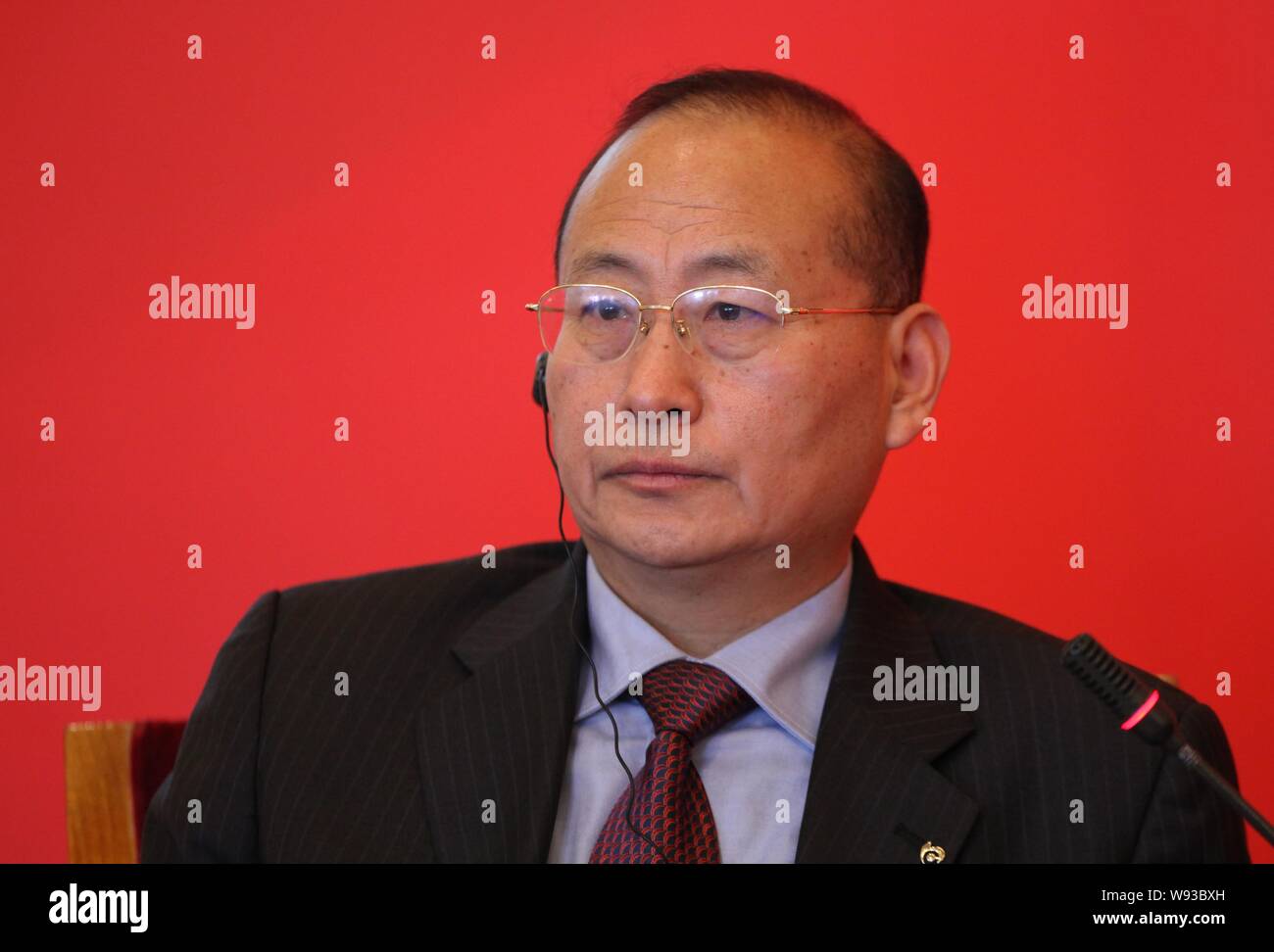--FILE--Niu Ximing, President of Bank of Communications, attends a ...