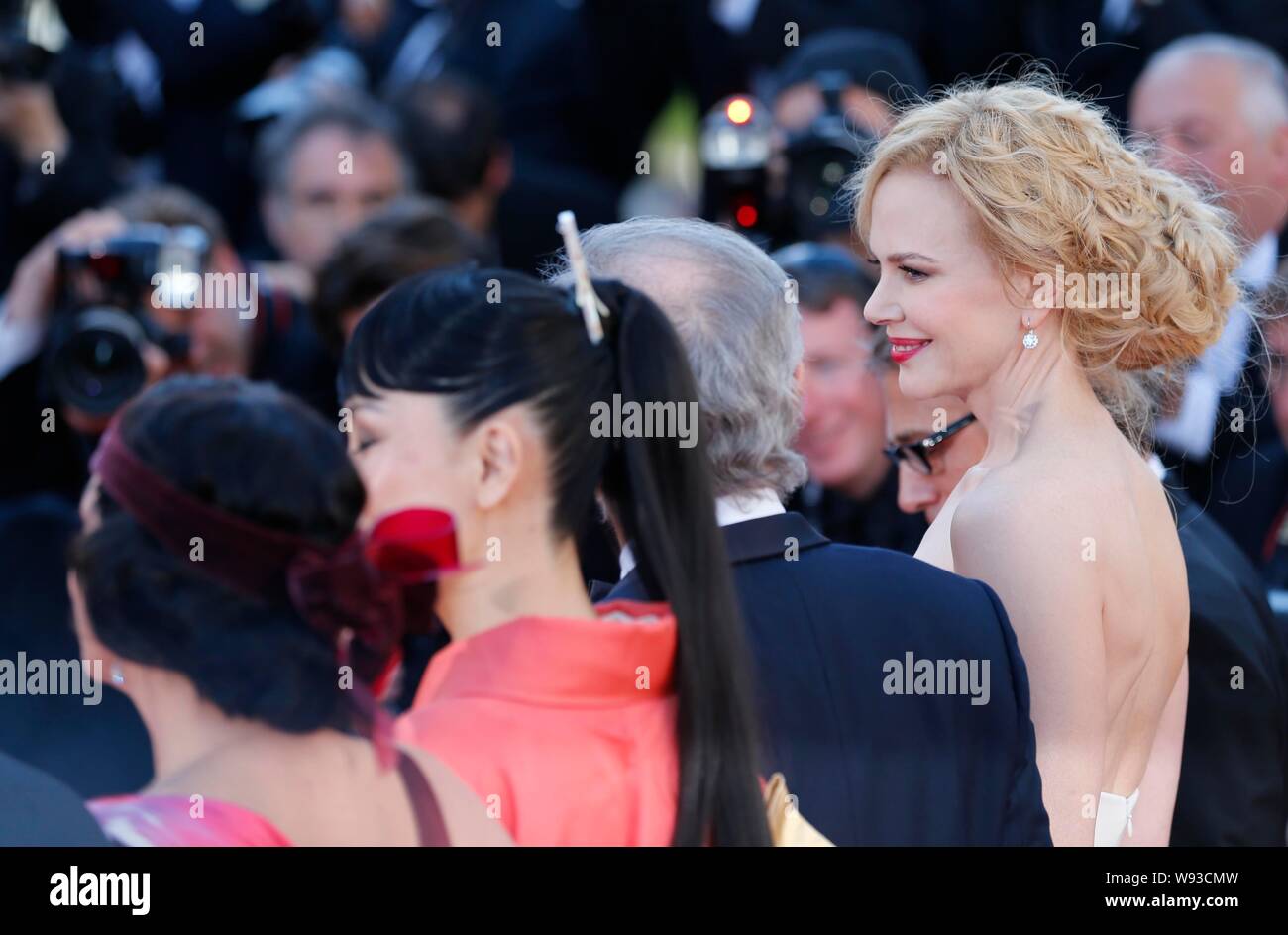 Jury members (from left) British director Lynne Ramsay, Japanese ...