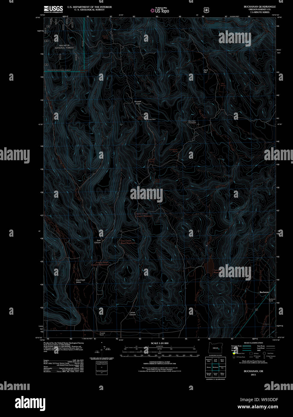 Map of buchanan hi-res stock photography and images - Alamy