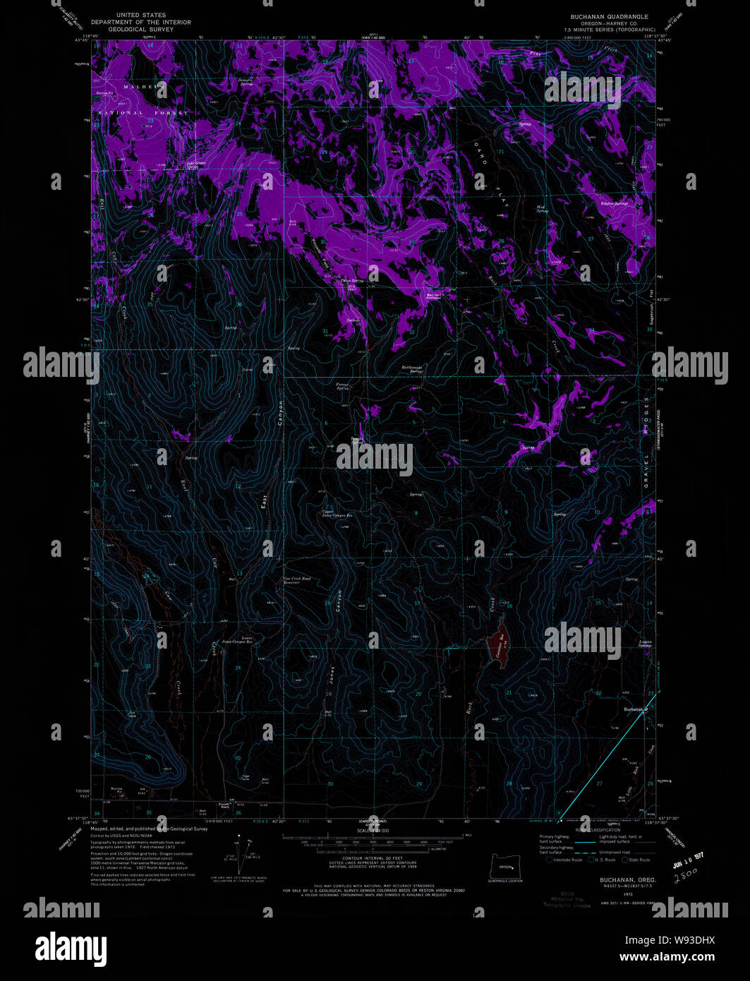 Map of buchanan hi-res stock photography and images - Alamy