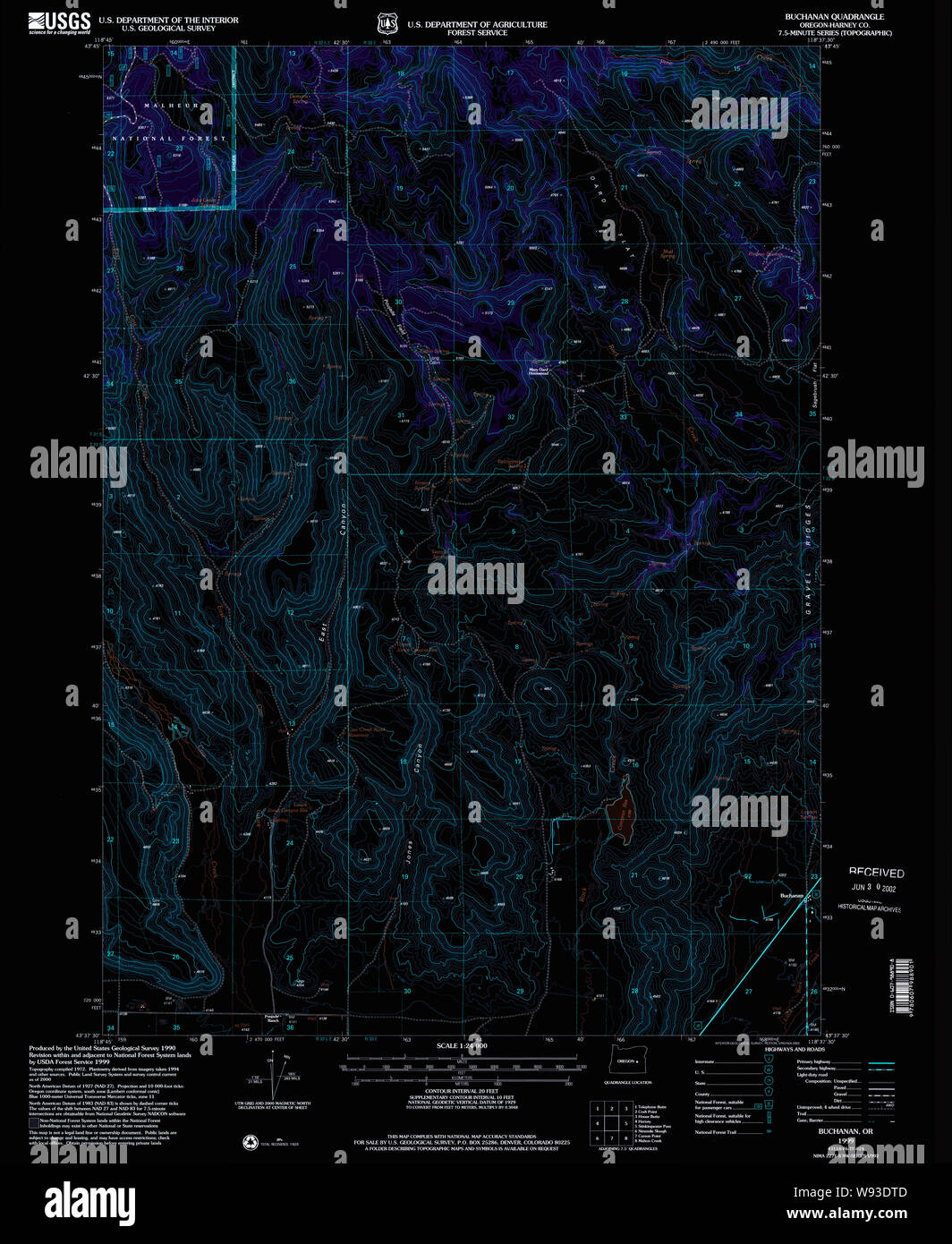Map of buchanan hi-res stock photography and images - Alamy