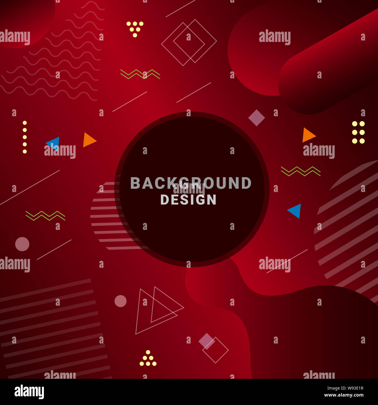 Memphis wallpaper vector hi-res stock photography and images - Alamy