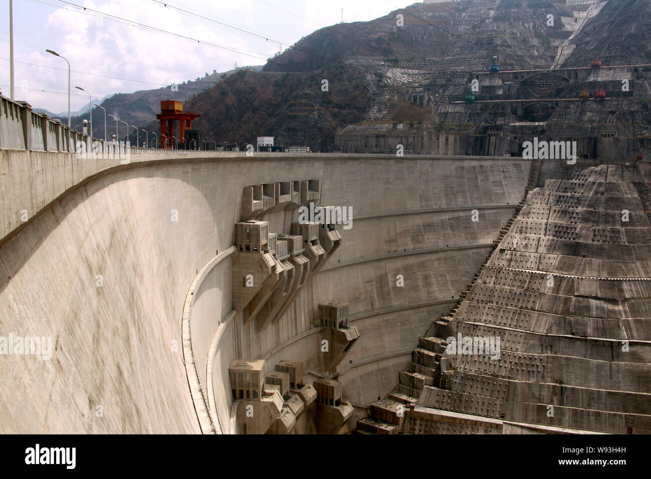 --FILE--View of Xiaowan Hydropower Station on Lancang River in Dali Bai ...