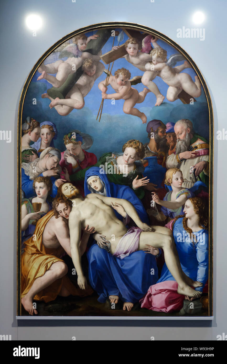 Painting 'Deposition of Christ' by Italian Mannerist painter Agnolo ...