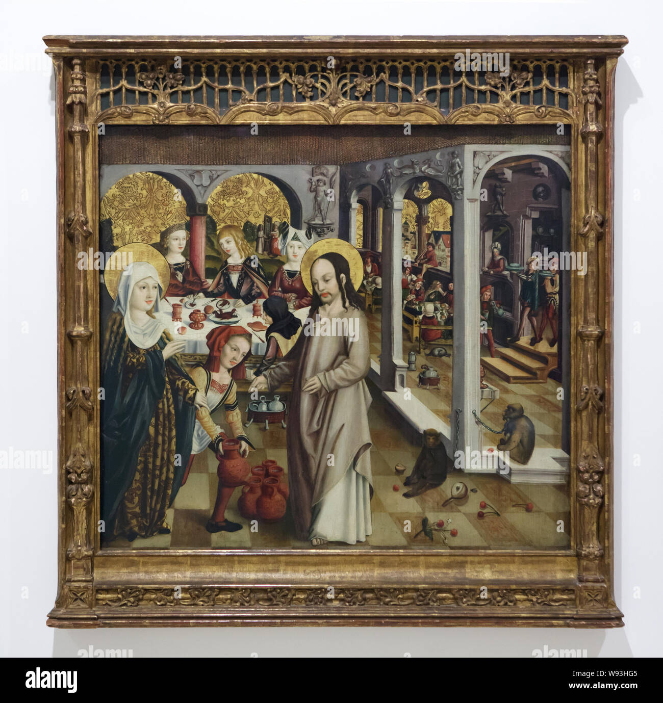 Painting 'Wedding at Cana' by an unknown painter from South Germany ...