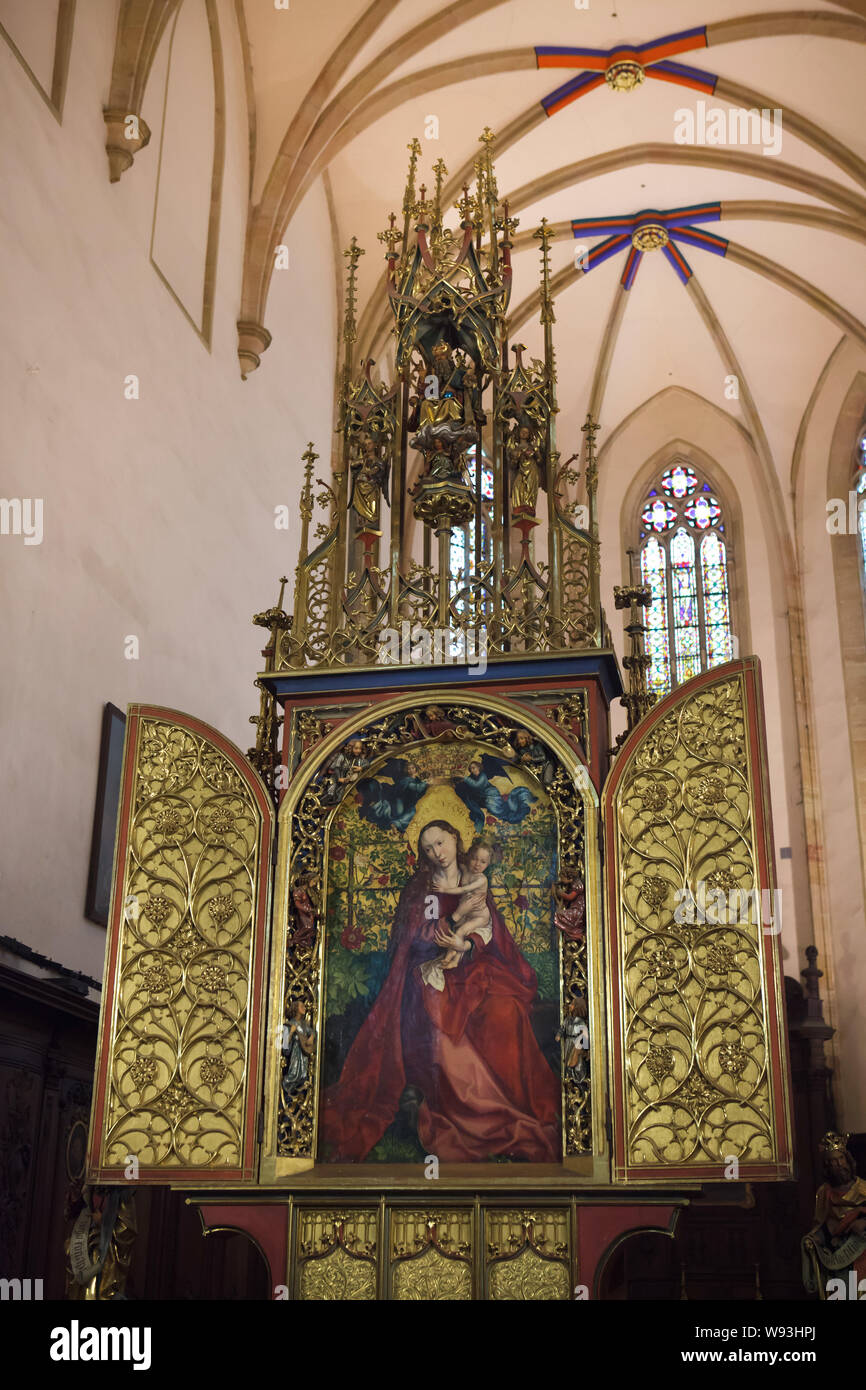 Altar painting 'Madonna in Rose Garden' ('Madonna of Humility') by ...