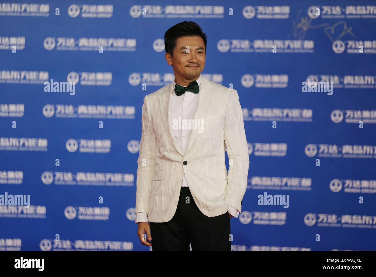 Taiwanese actor Alec Su poses as he arrives at a launching party for ...