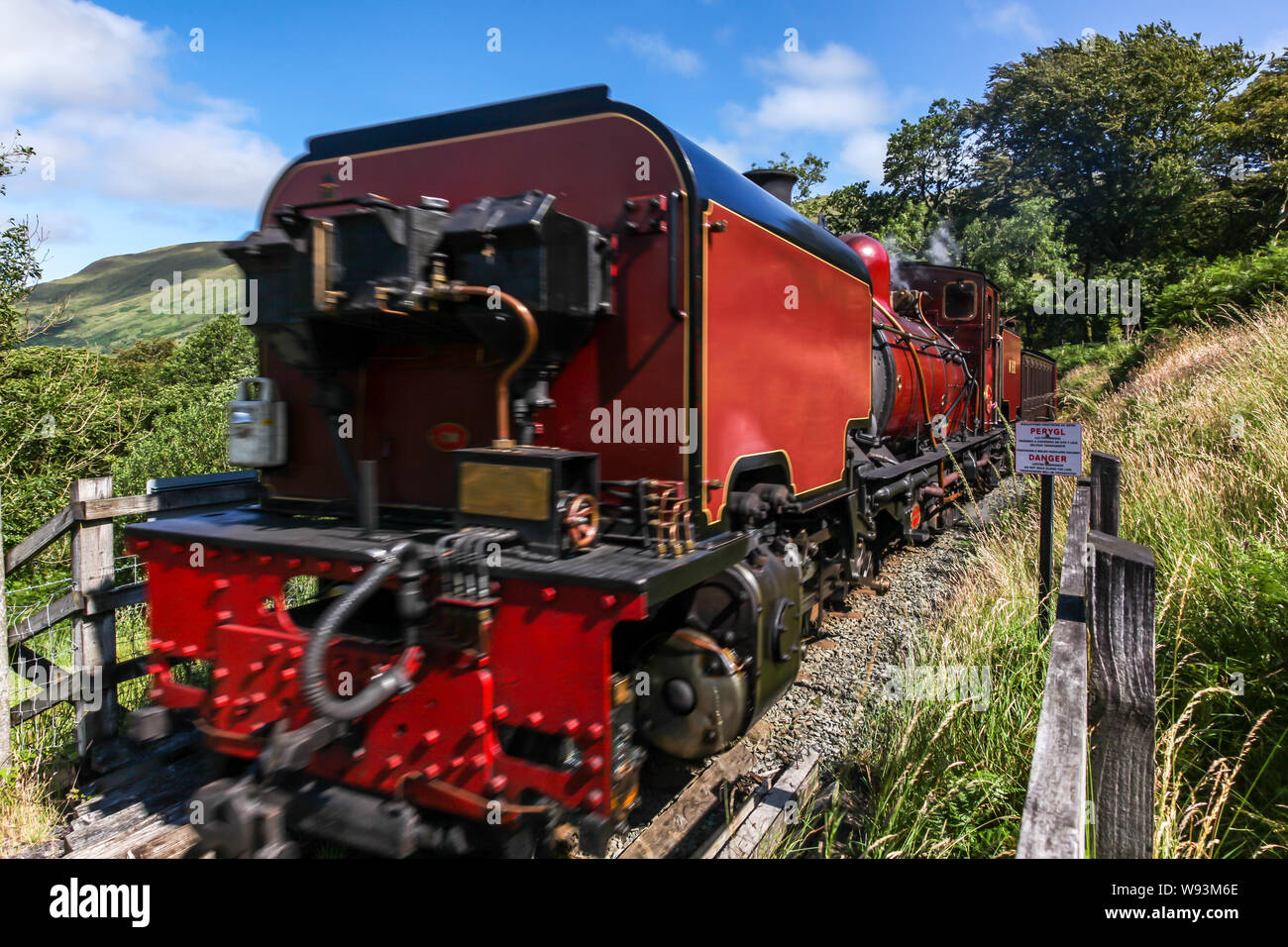 WHR. Welsh highland railway steam engine Stock Photo - Alamy