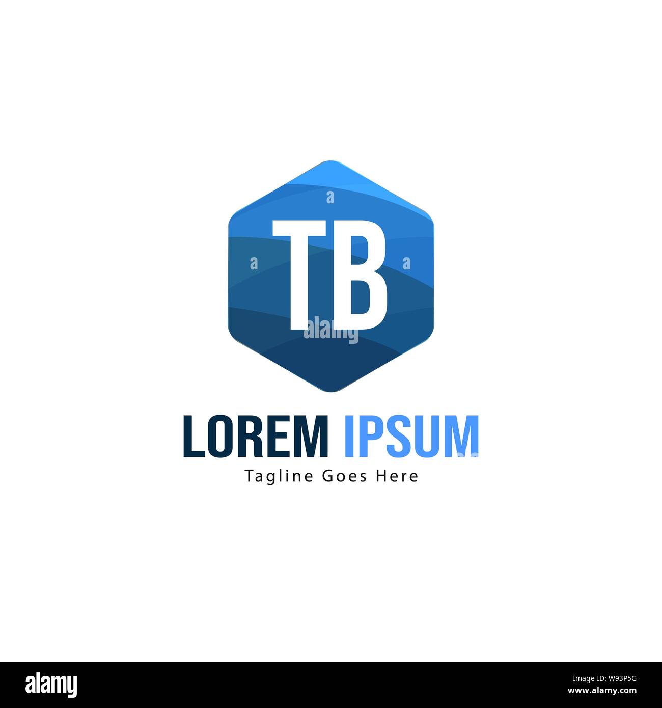 Initial TB logo template with modern frame. Minimalist TB letter logo ...
