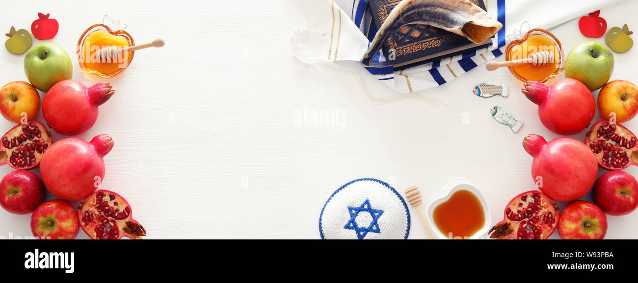 religion image of Rosh hashanah (jewish New Year holiday) concept ...