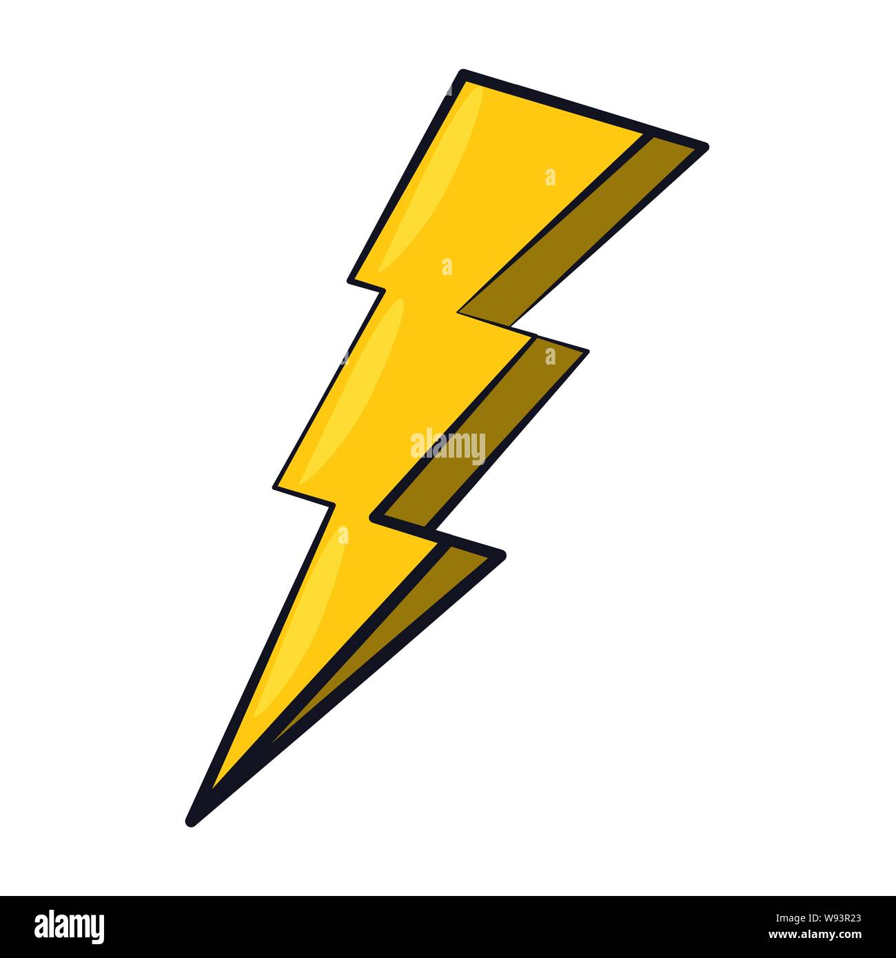 thunder energy electric power cartoon Stock Vector Image & Art - Alamy