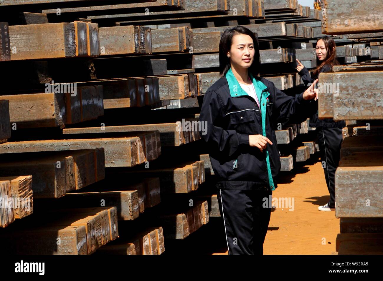 Female steel workers hi-res stock photography and images - Alamy