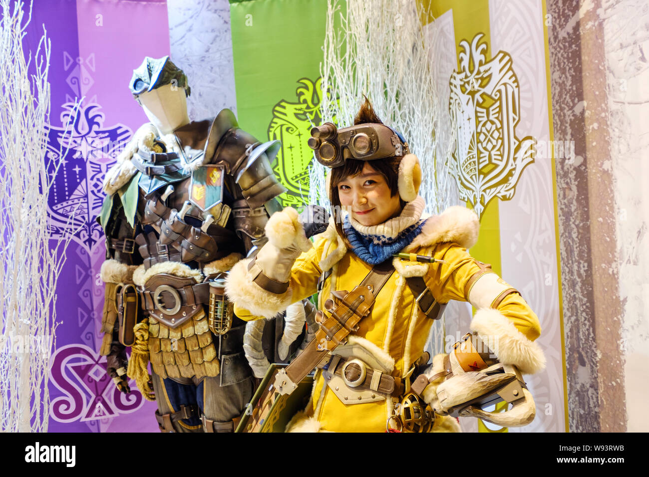 Hong Kong - July 30, 2019: Participants dress in Cosplay costumes ...