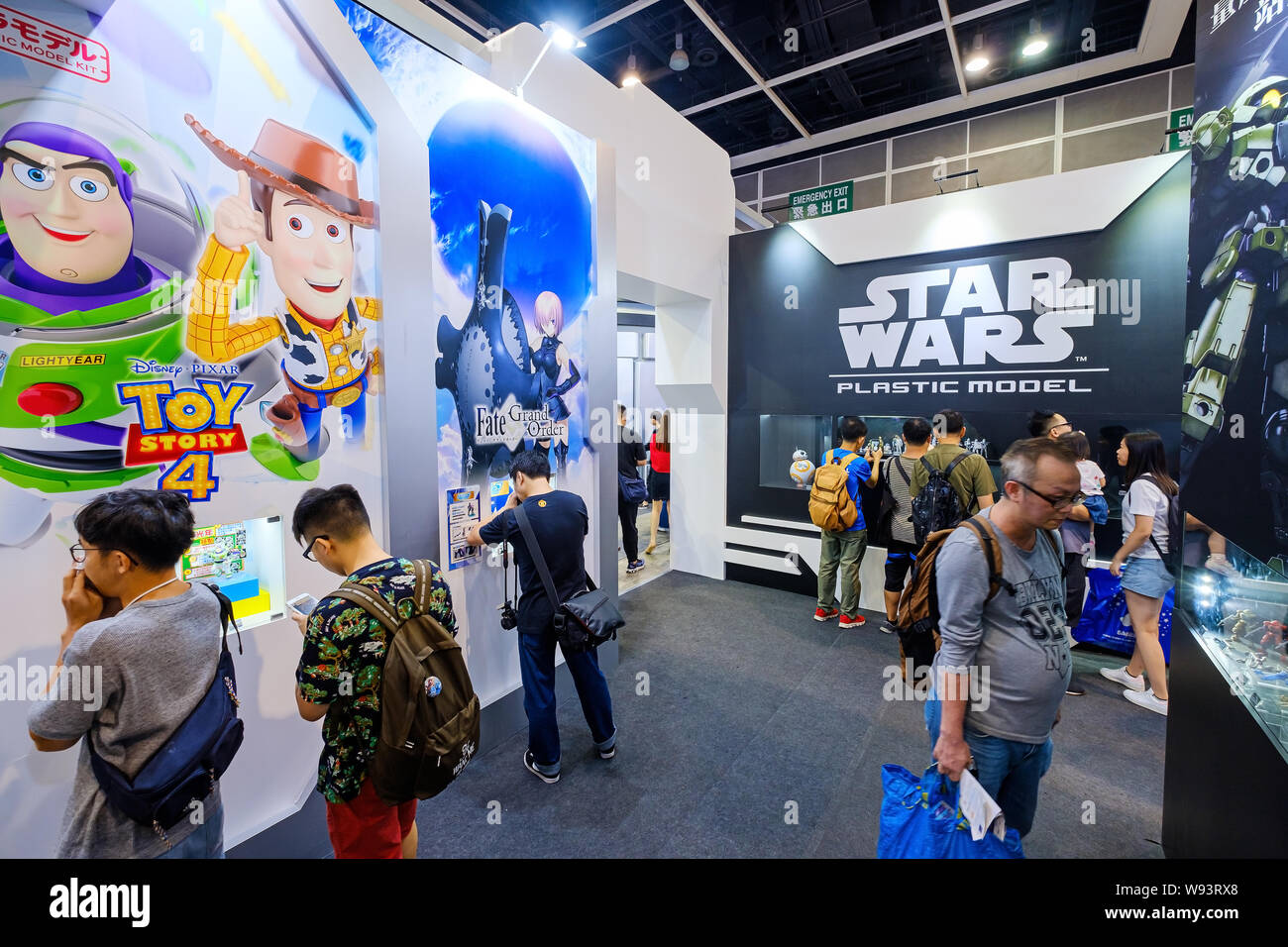 Hong Kong - July 30, 2019: Visitors are seen at Pixar Animation Studios ...