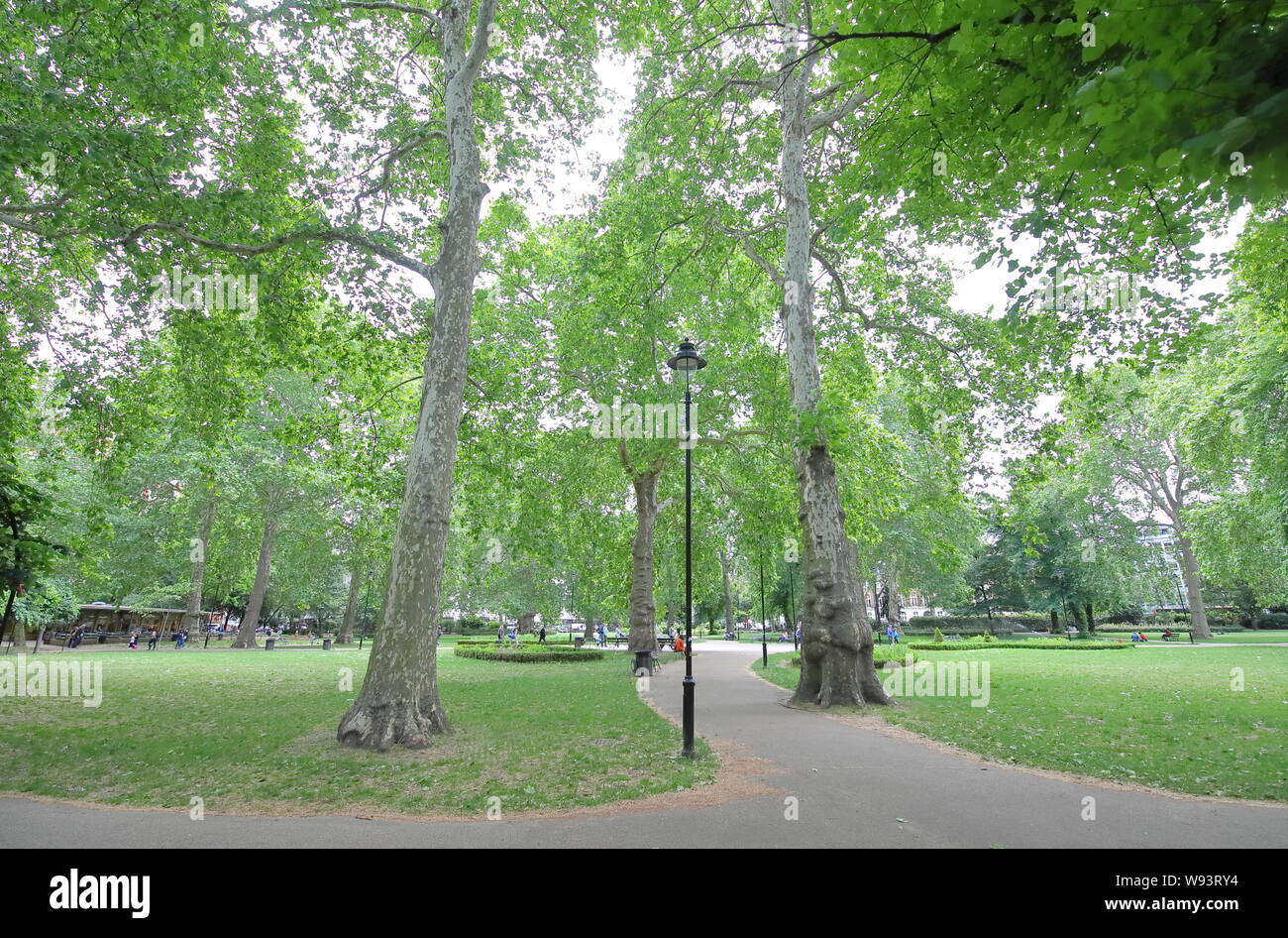 Russell Square park garden London UK Stock Photo - Alamy