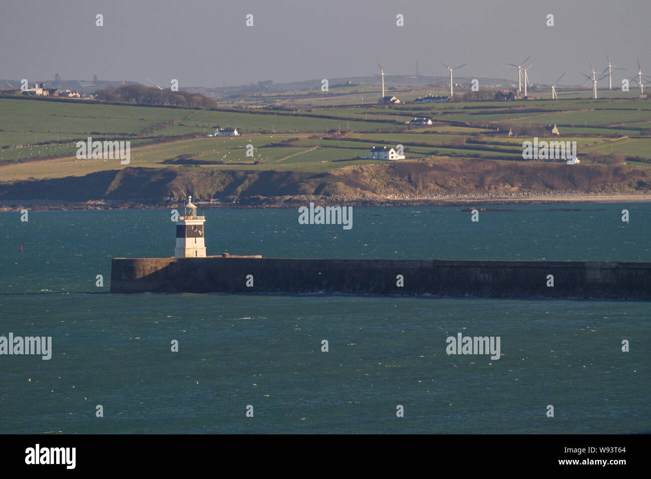 Holyhead breakwater Lighthouse. Wales, United Kingdom Stock Photo - Alamy