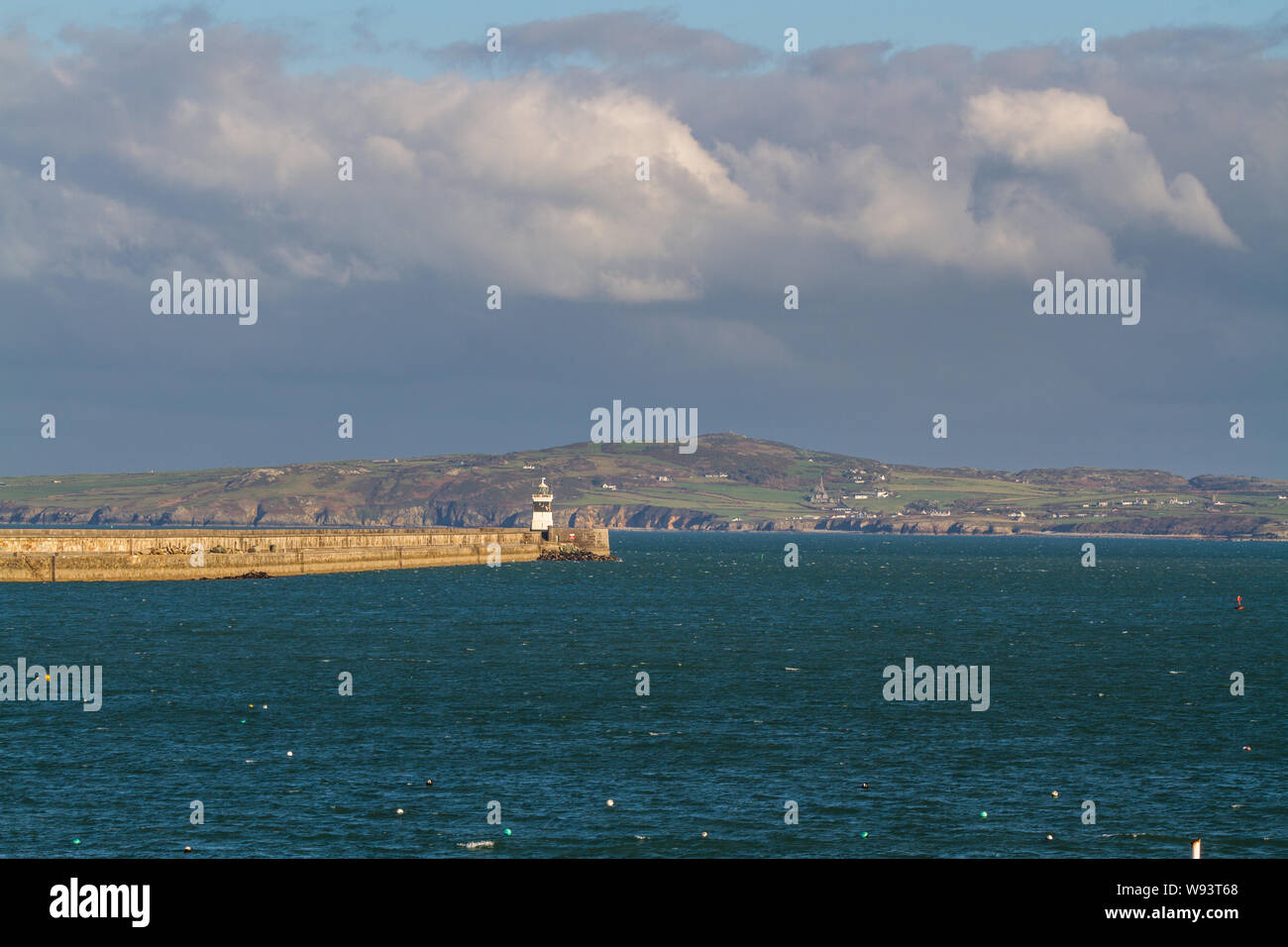 Holyhead Breakwater Lighthouse Holyhead Anglesey High Resolution Stock ...