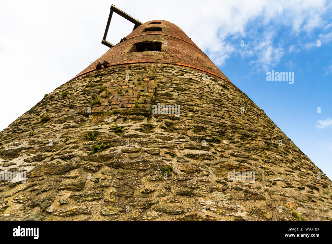 View from base of derelict windmill, landscape Stock Photo - Alamy