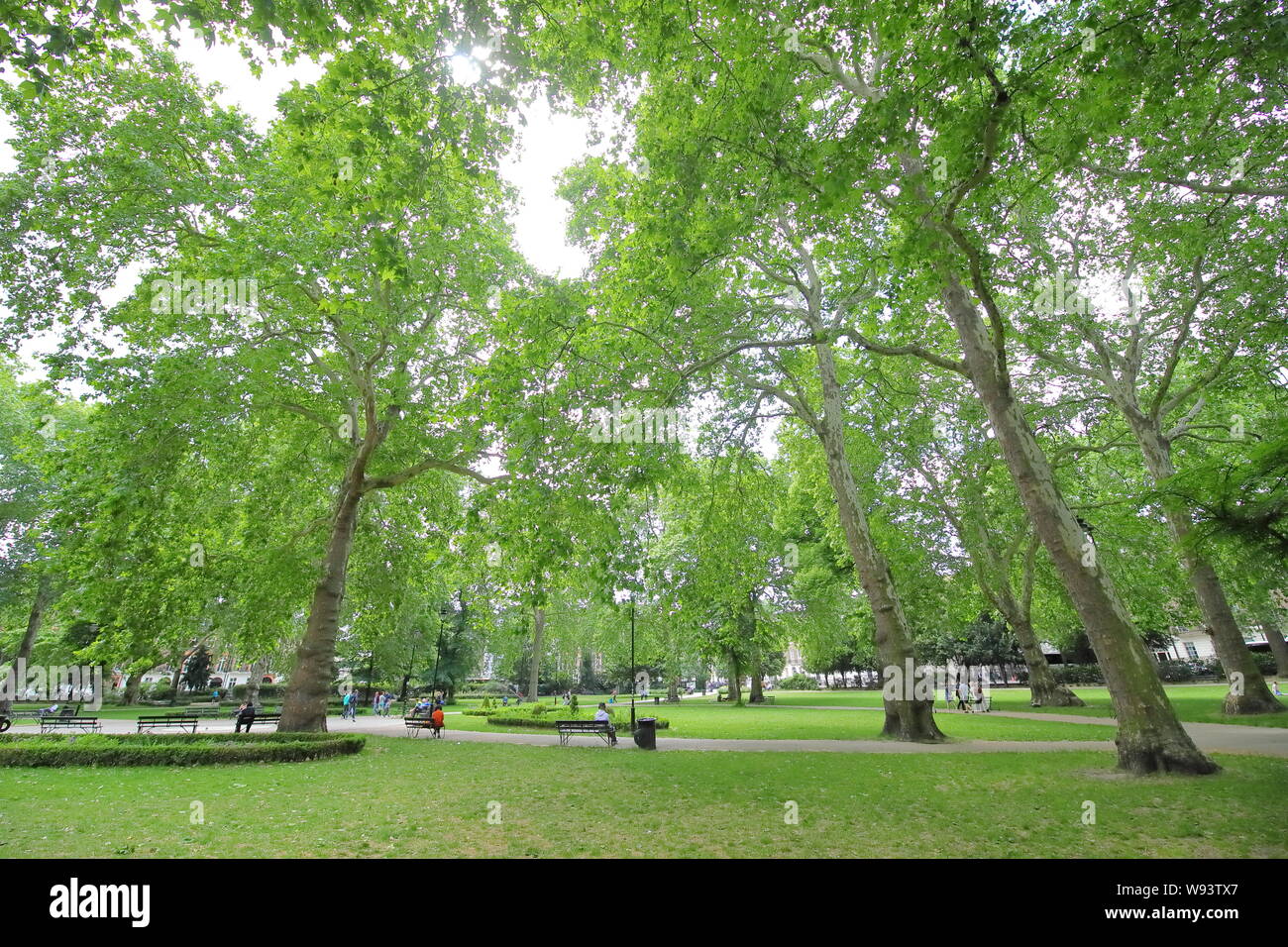 Russell Square park garden London UK Stock Photo - Alamy