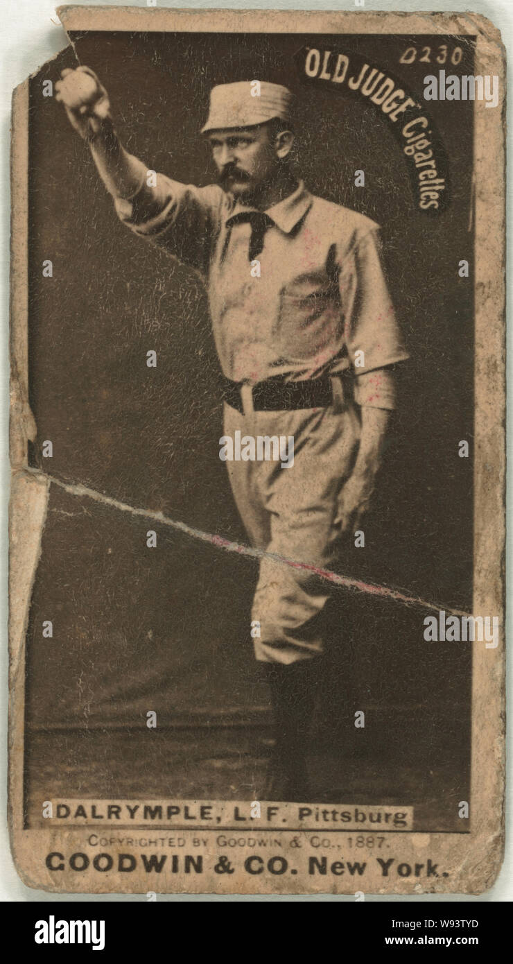 Abner Dalrymple, Pittsburgh Alleghenys, baseball card portrait Stock ...