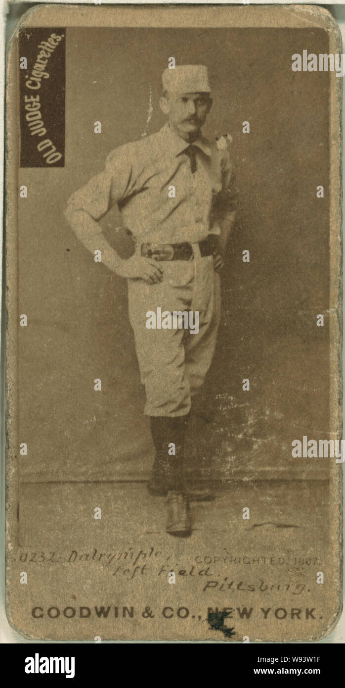 Abner Dalrymple, Pittsburgh Alleghenys, baseball card portrait Stock ...