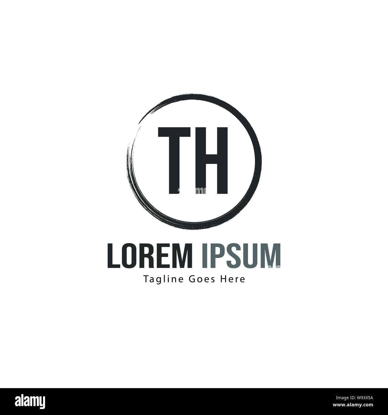 Th brand logo Black and White Stock Photos & Images - Alamy