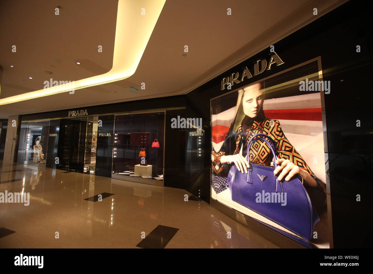 --FILE--View of a Prada store at the China World Mall in Beijing, China ...