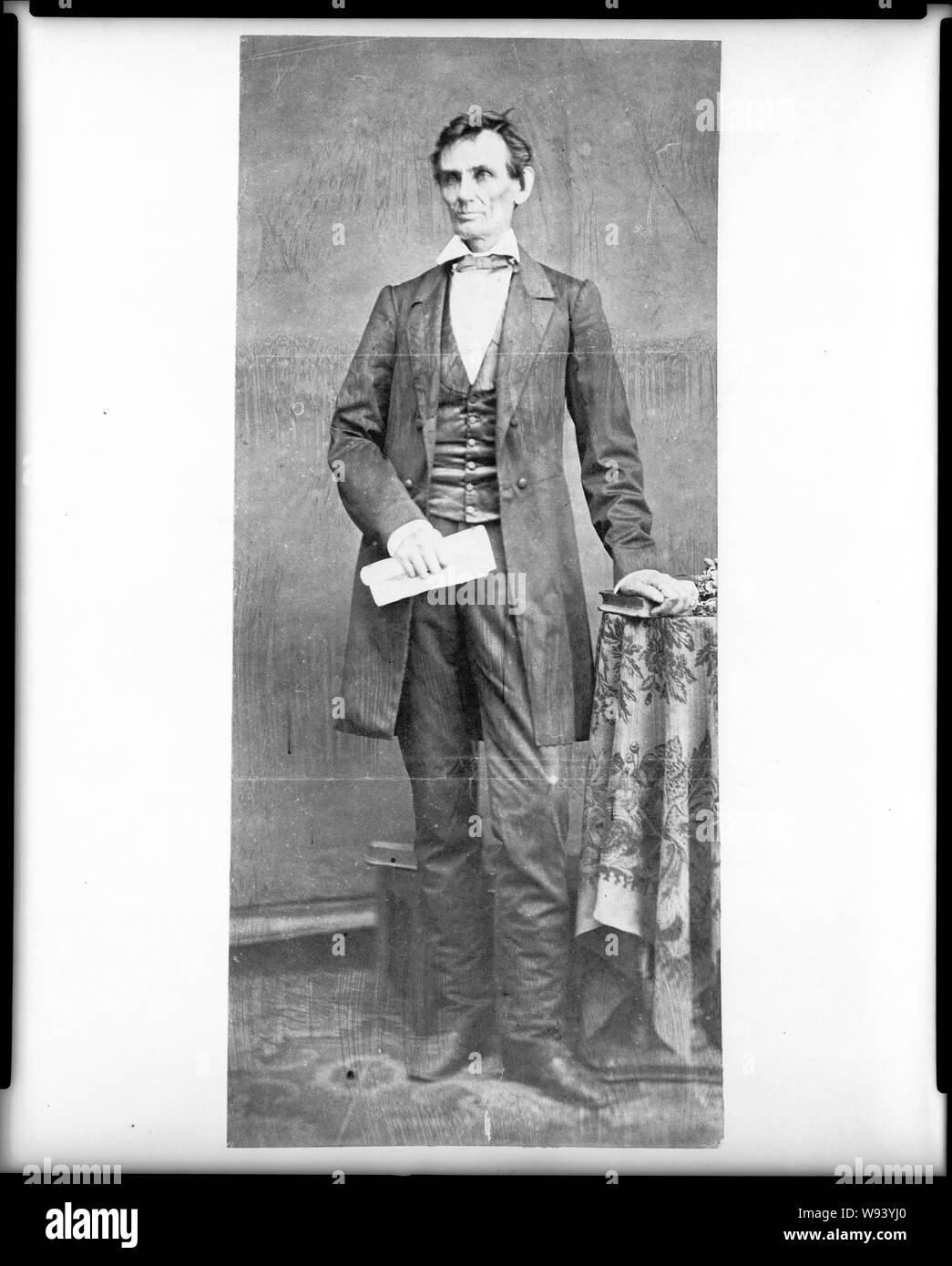 Abraham Lincoln, full-length portrait, standing Stock Photo - Alamy