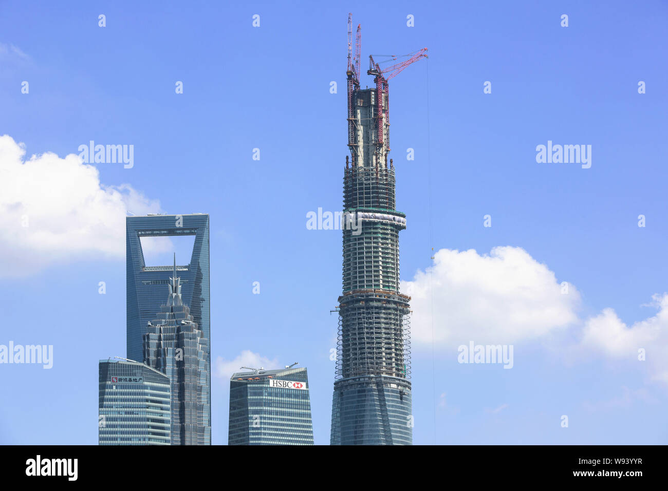 --FILE--Skyline of the Lujiazui Financial District with the Shanghai ...