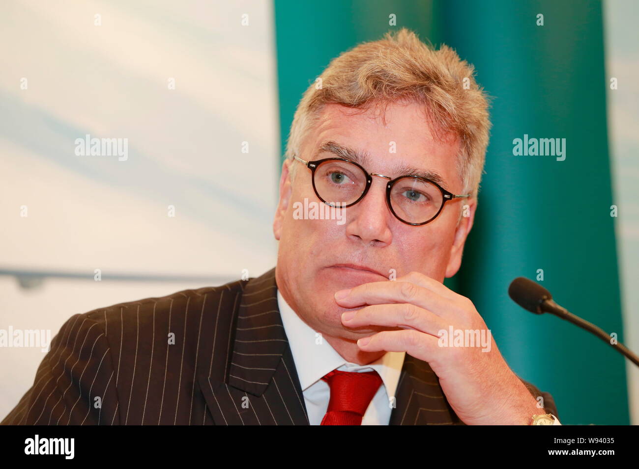 Christopher Pratt, Chairman of Cathay Pacific Airways Ltd., attends a ...