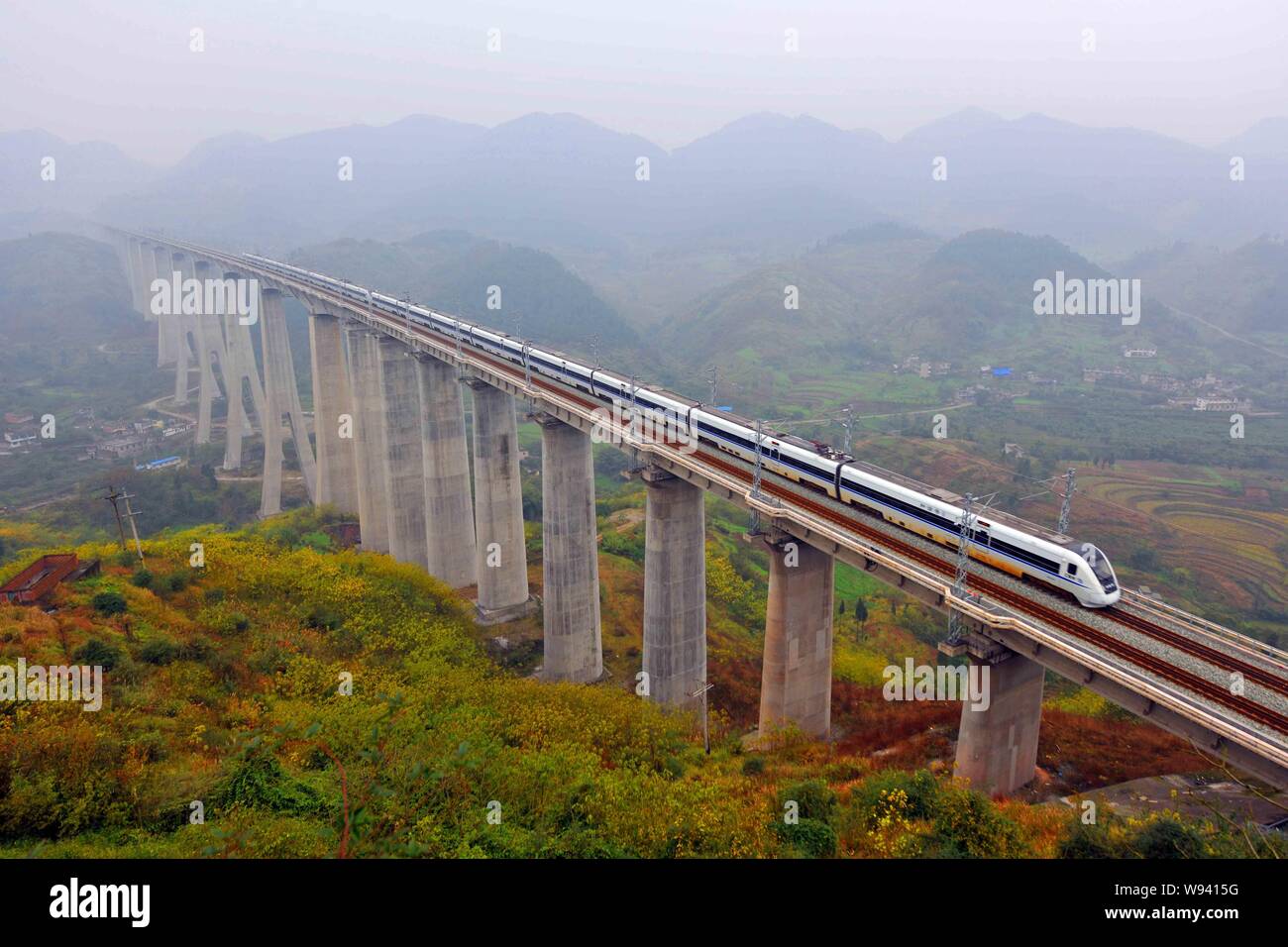 Train china railway high speed crh runs hi-res stock photography and ...