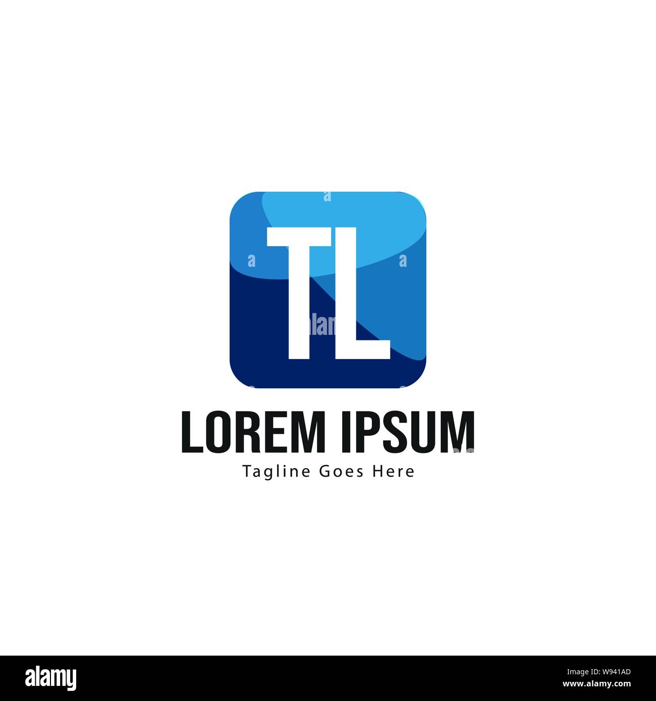 Initial TL logo template with modern frame. Minimalist TL letter logo ...