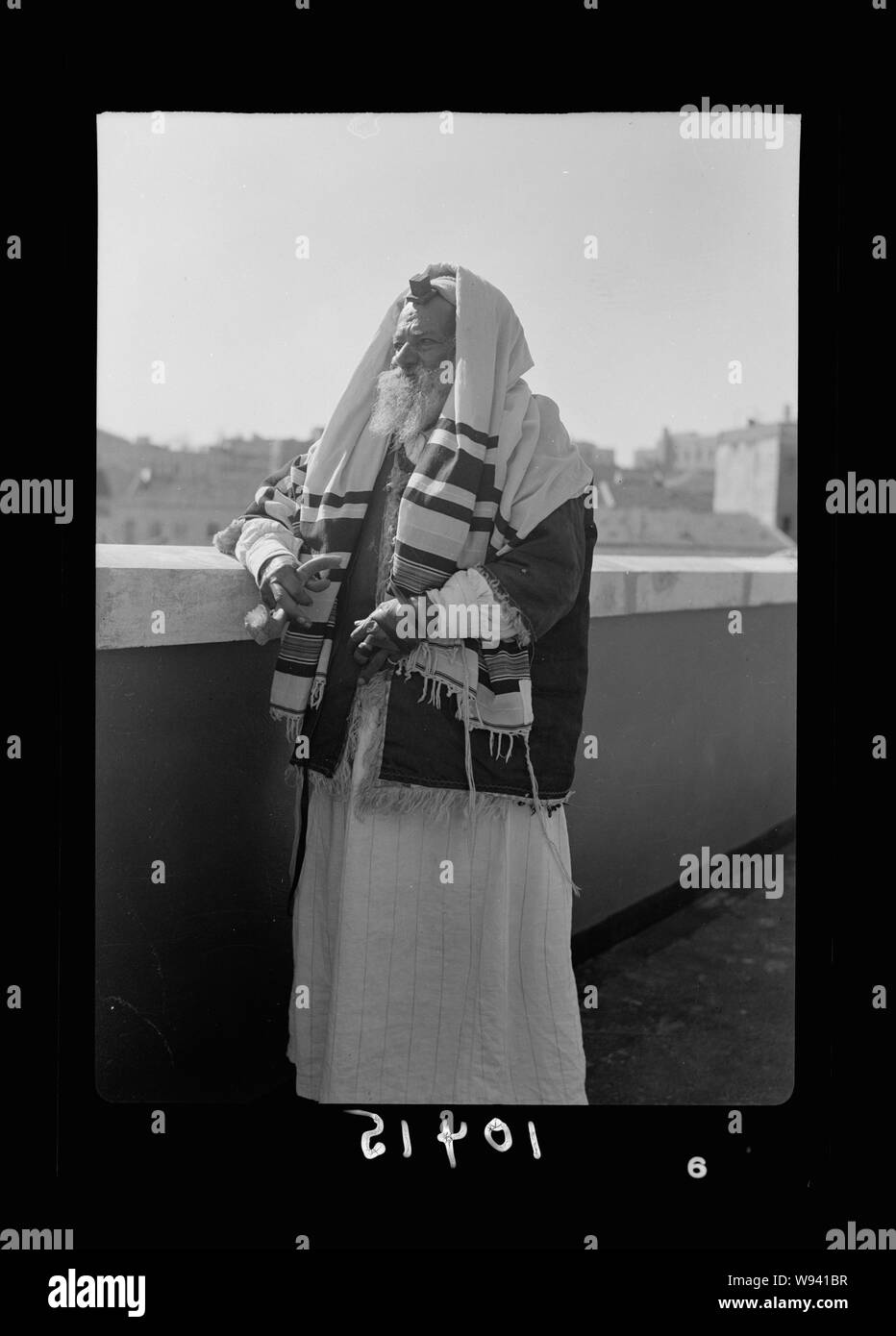 Abram with shoffer in hand, ready to announce the Sabbath Stock Photo ...