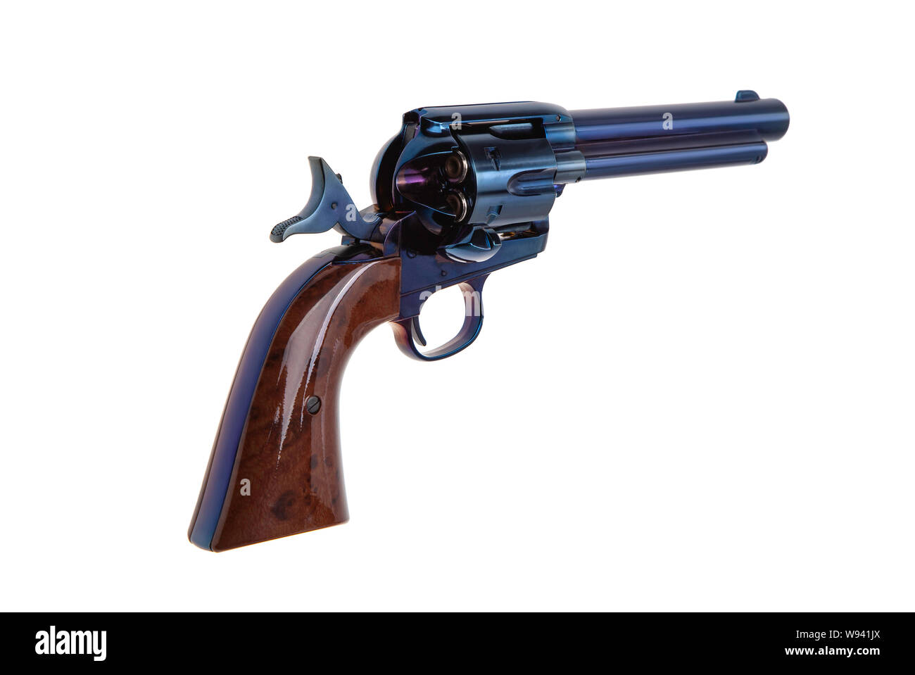 Gun pistol revolver isolated on white background Stock Photo - Alamy