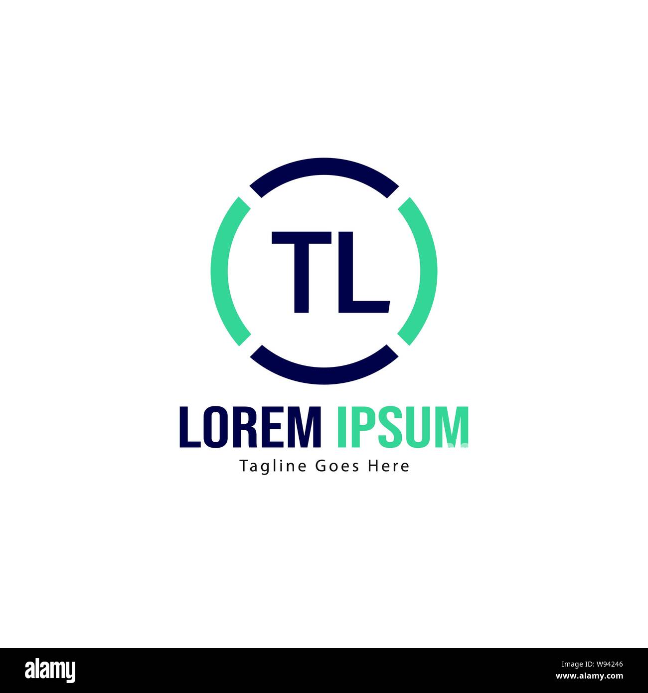 Initial TL logo template with modern frame. Minimalist TL letter logo ...