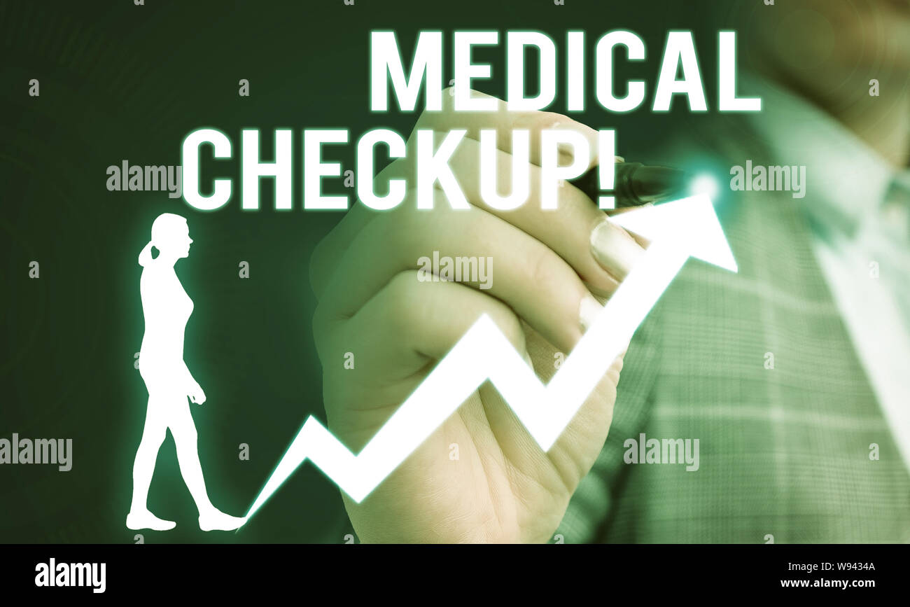 Handwriting text writing Medical Checkup. Conceptual photo thorough ...