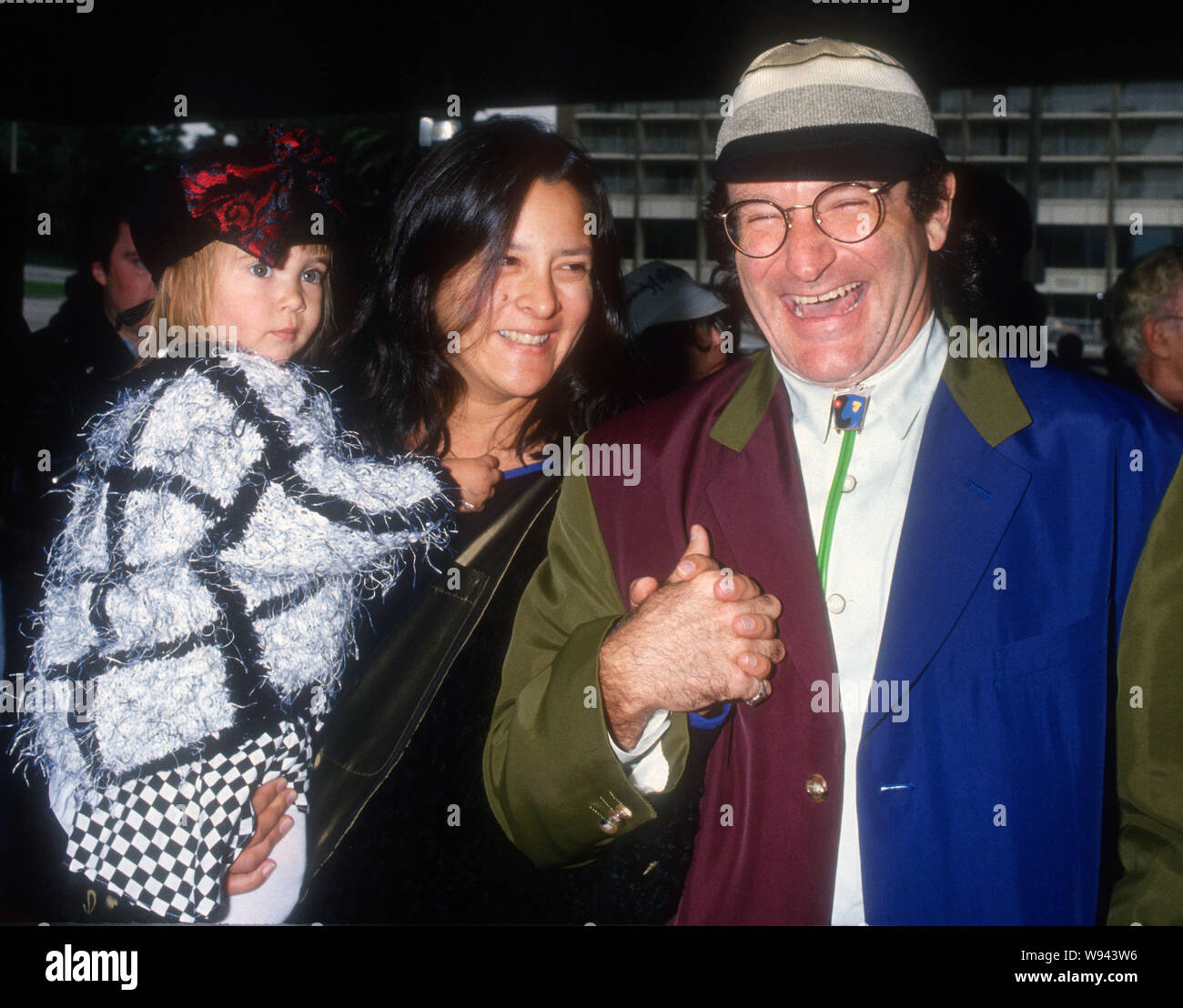 Robin Williams, wife Marcia and daughter, 1992, Photo By Michael ...