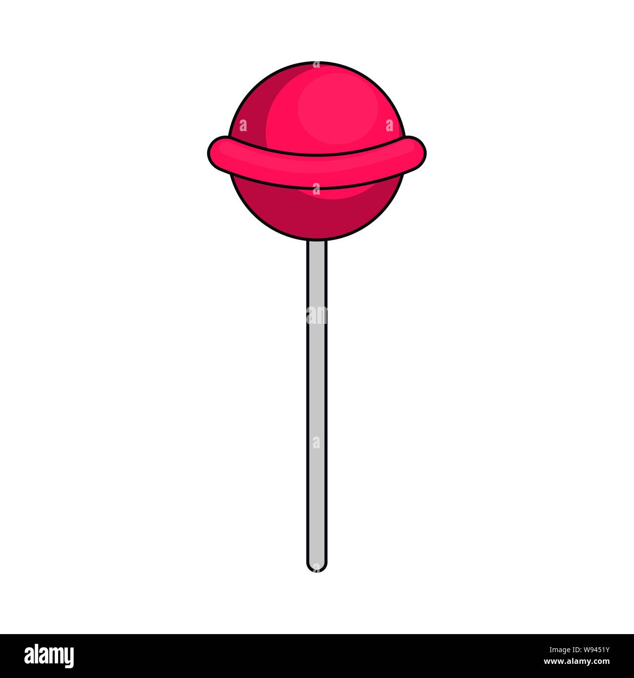 lollipop sweet candy sugar cartoon Stock Vector Image & Art - Alamy