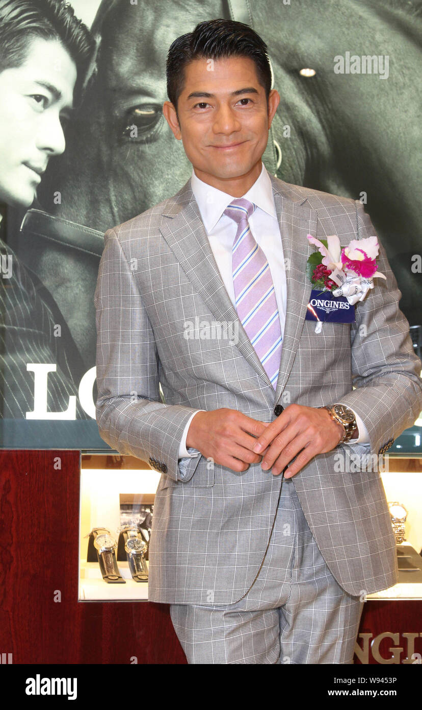 Hong Kong singer and actor Aaron Kwok poses during a promotional event ...