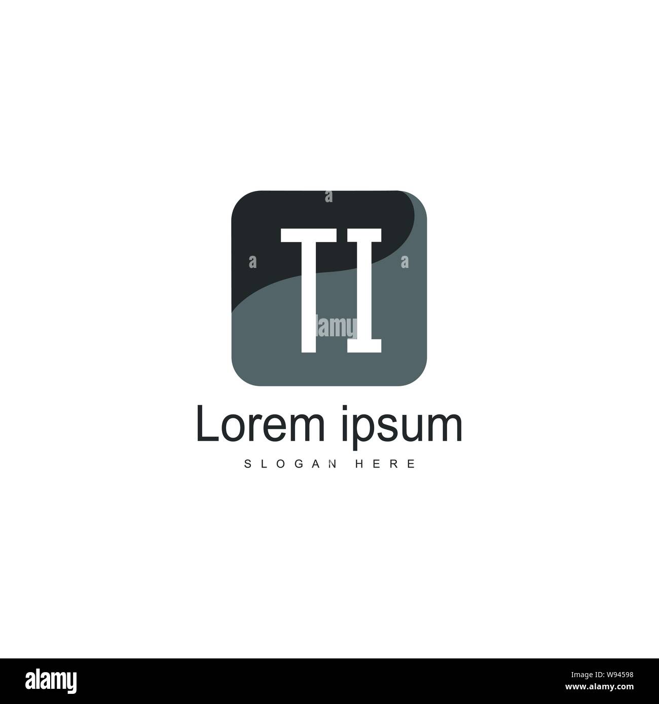 Initial TI logo template with modern frame. Minimalist TI letter logo ...