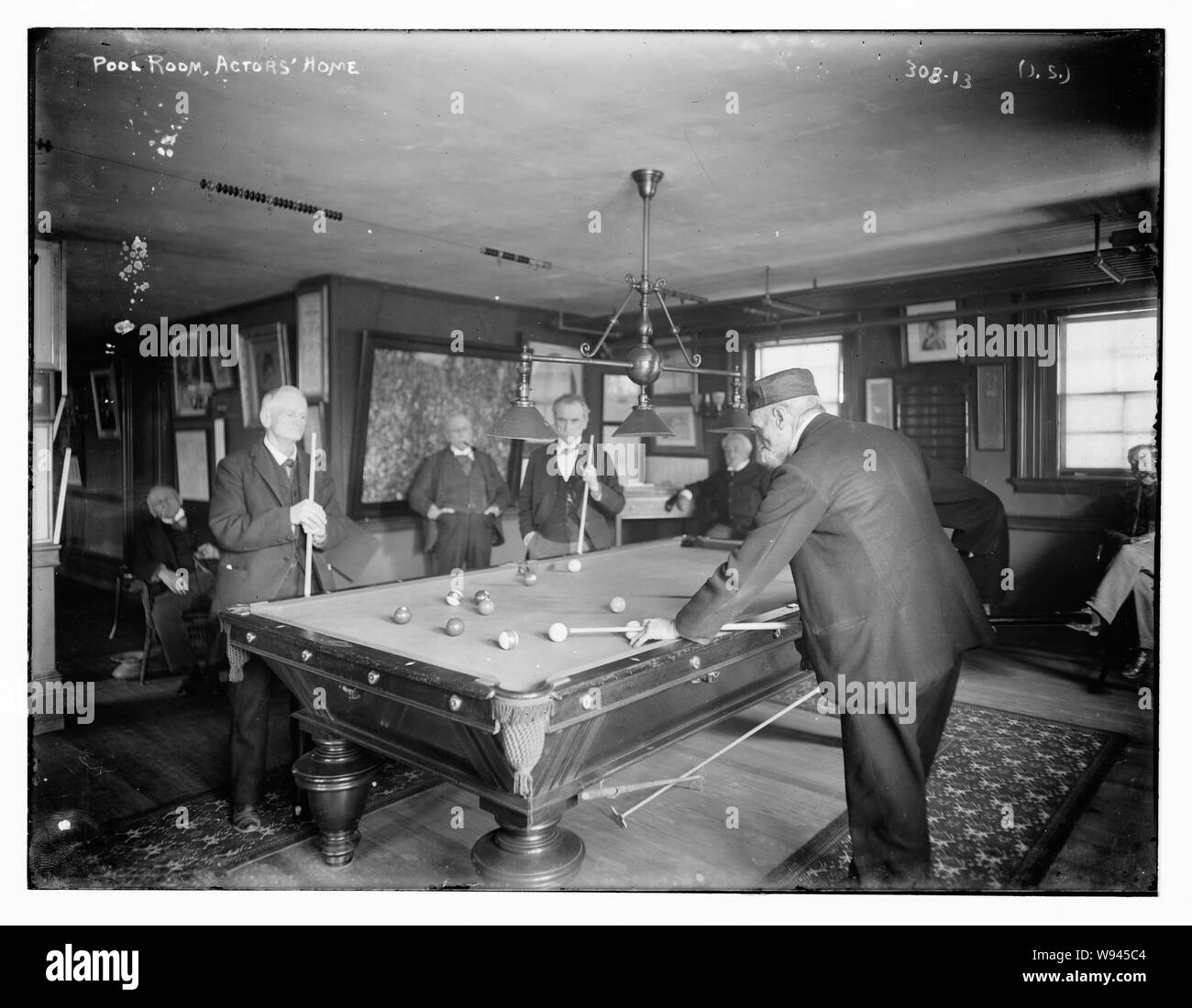 Actor's Home: pool room Stock Photo - Alamy