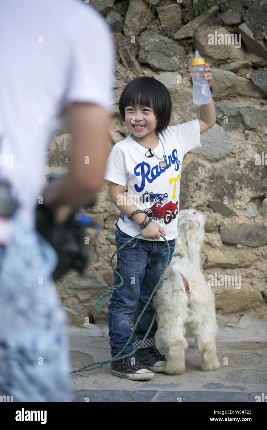 --FILE--Kimi, the son of Taiwanese singer and actor Jimmy Lin, poses as ...