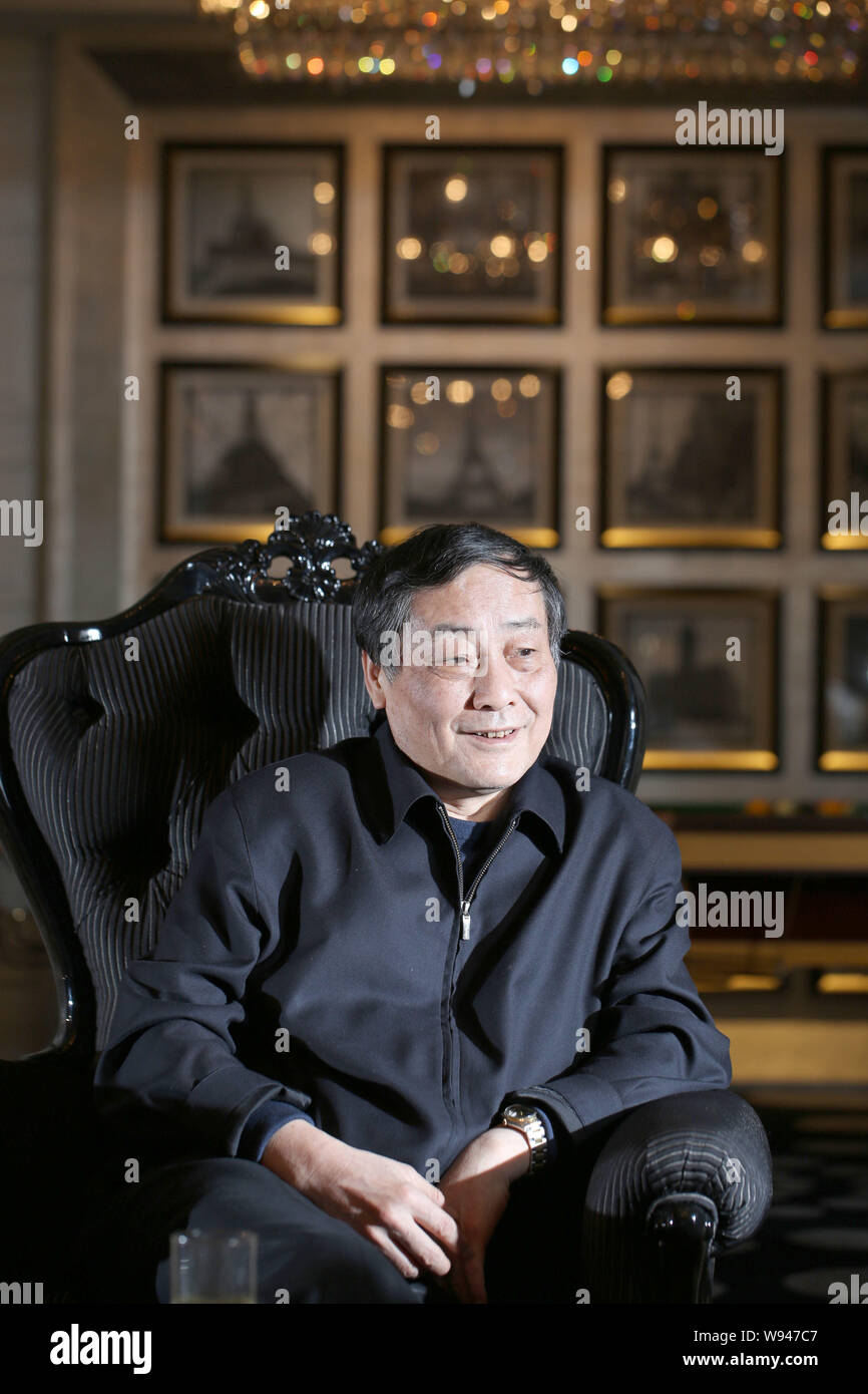 --FILE--Zong Qinghou, Chairman of Wahaha Group, is pictured s during an ...