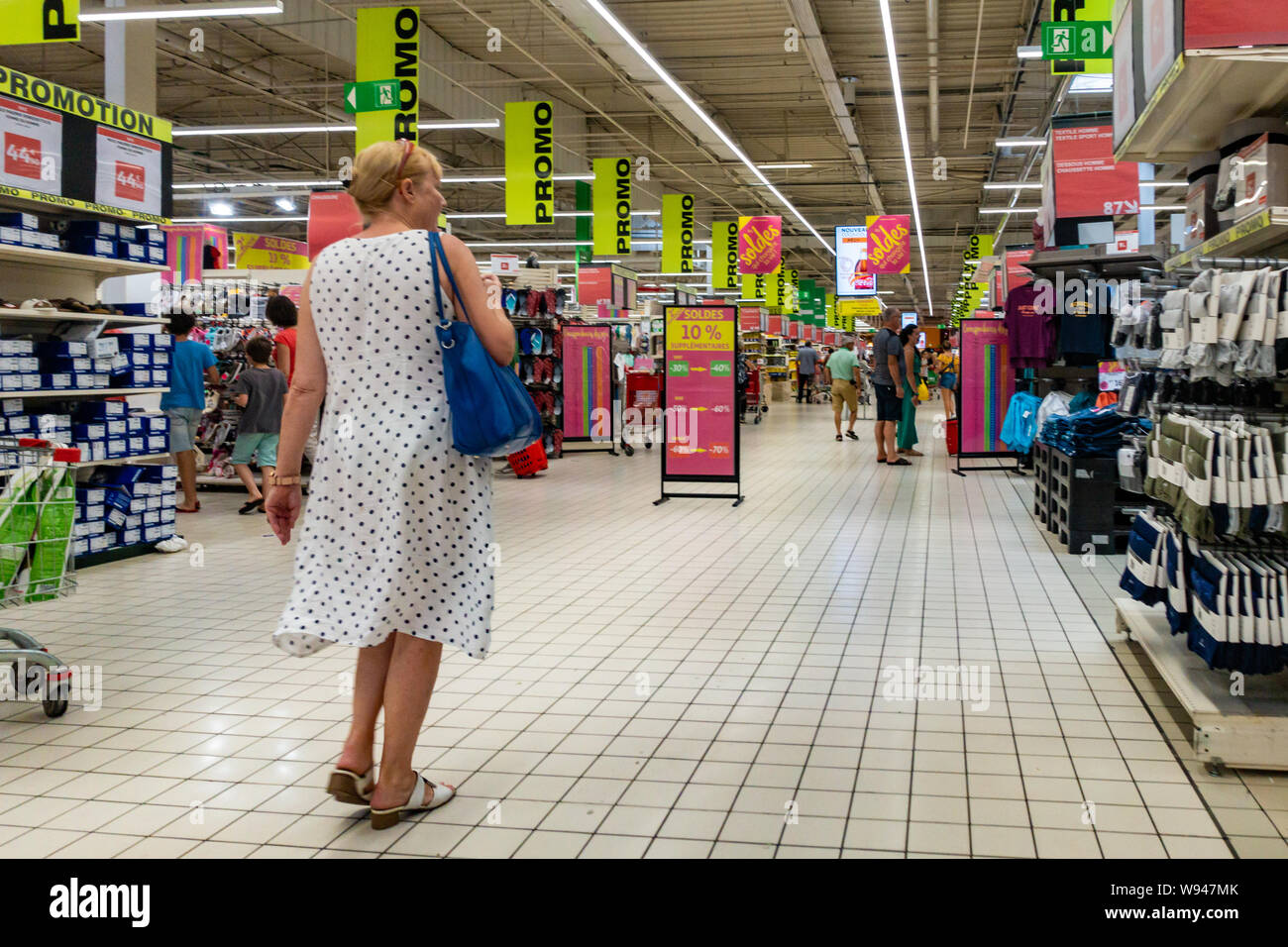 Auchan french supermarket store in hi-res stock photography and images ...