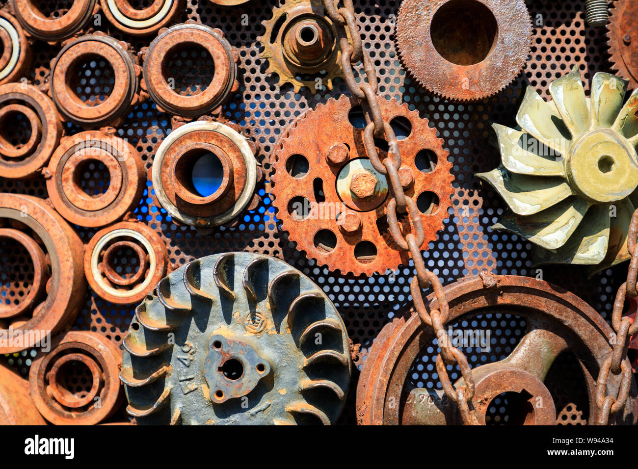 Surface of the rusty metal parts Stock Photo - Alamy